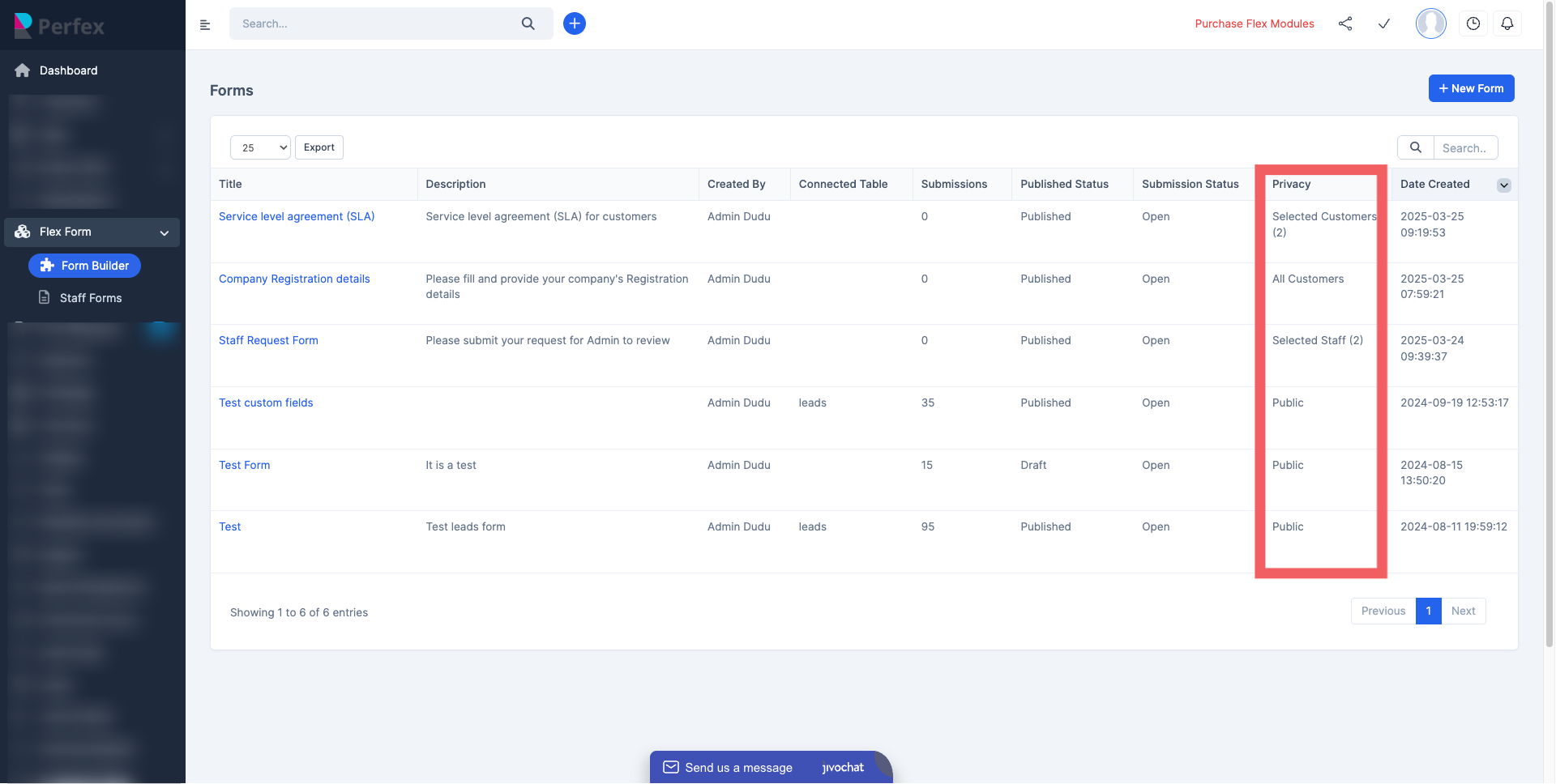 Flexform - Perfex Form Builder by flexibyte88 | CodeCanyon